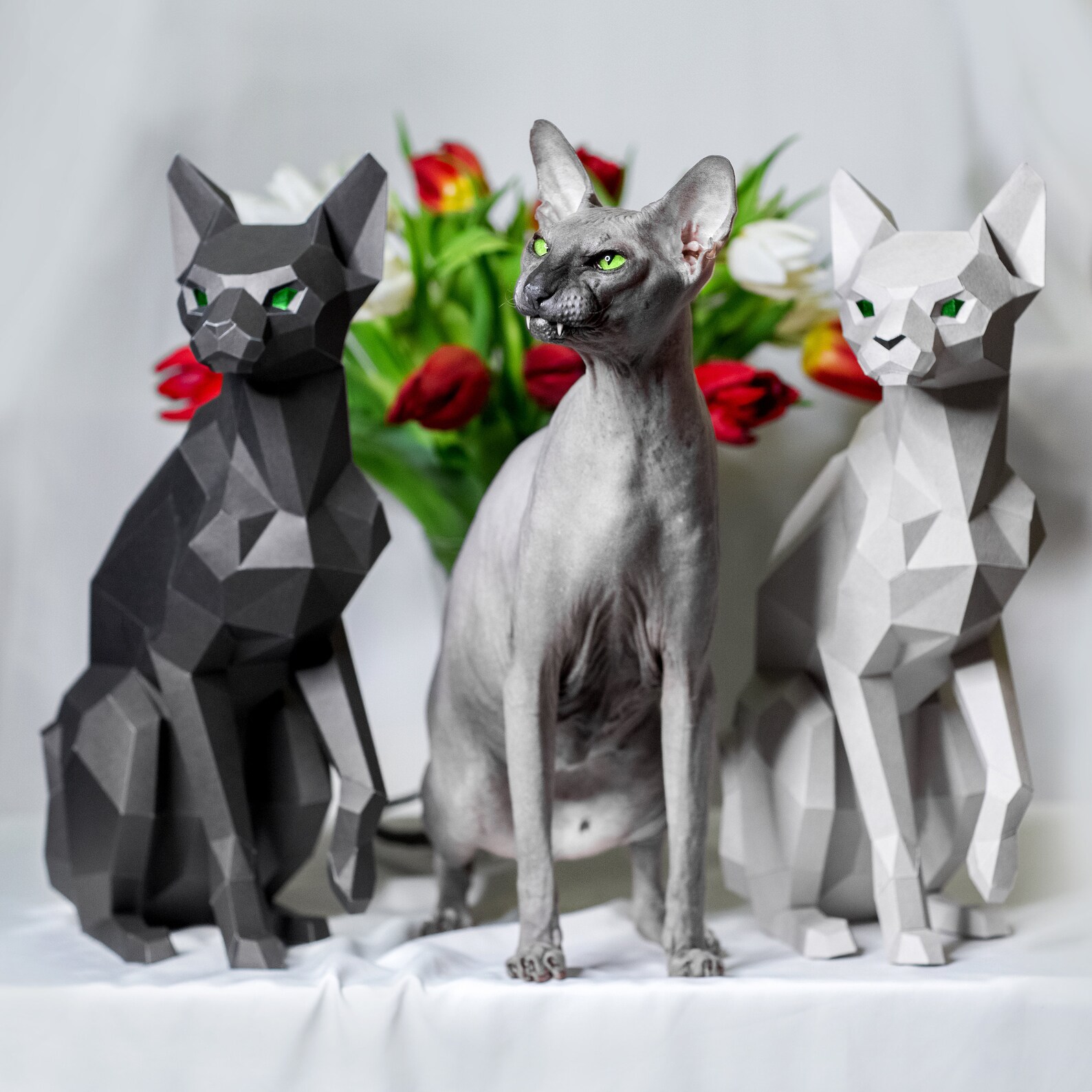 Papercraft 3D SPHYNX CAT Sculpture Pepakura Gift for Cat Lover - Etsy ...