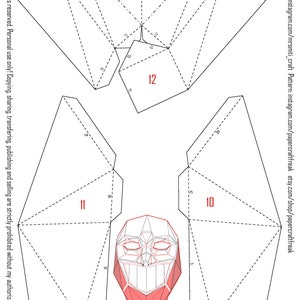 Papercraft 3D MAD CLOWN Halloween Pepakura Anime Carnival Low Poly ...