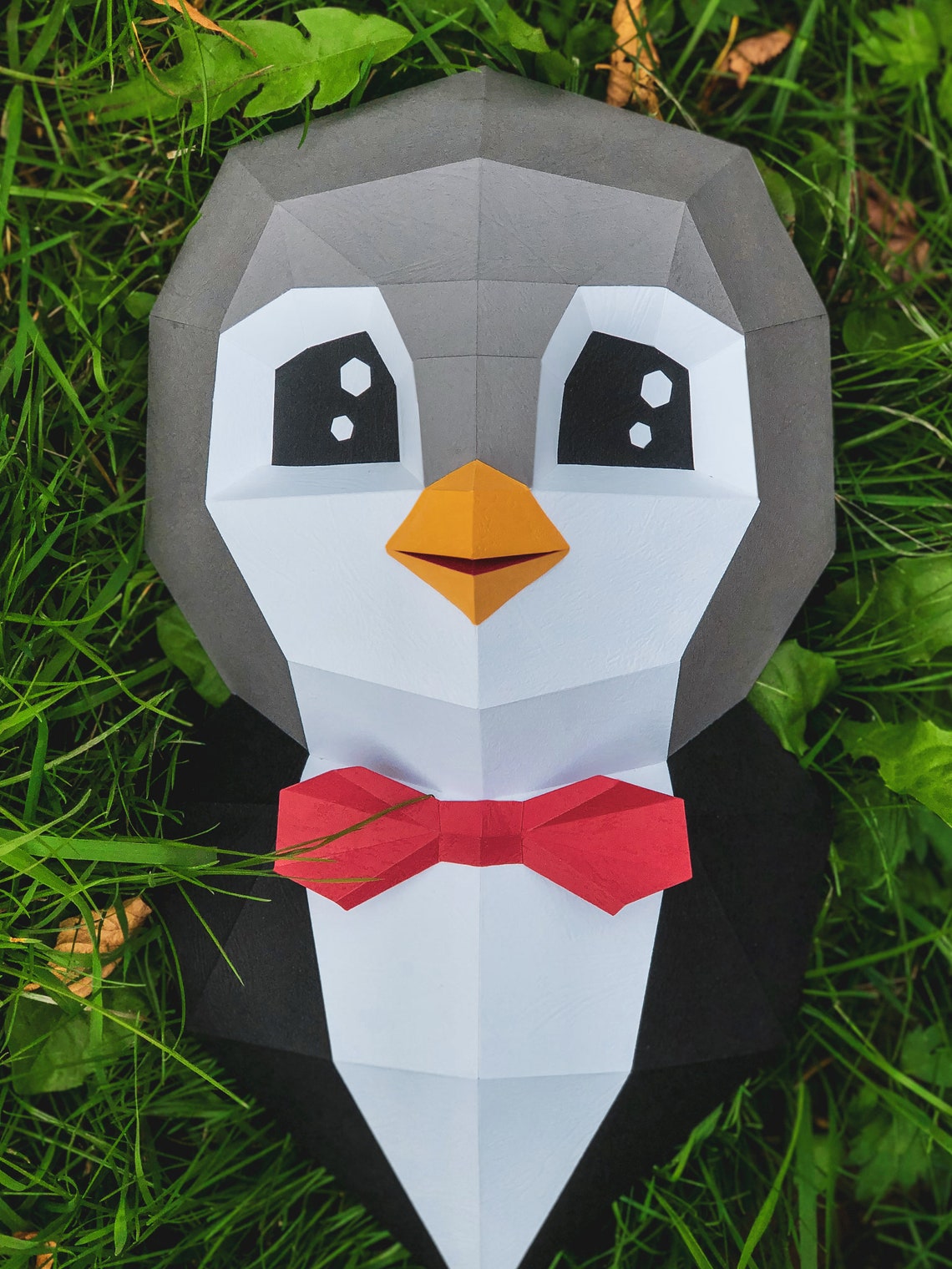 Papercraft 3D PENGUIN in SUIT Pepakura Low Poly Paper - Etsy