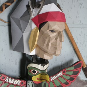 Papercraft 3D NATIVE AMERICAN INDIAN Comanche Apache Navajo Mahican ...