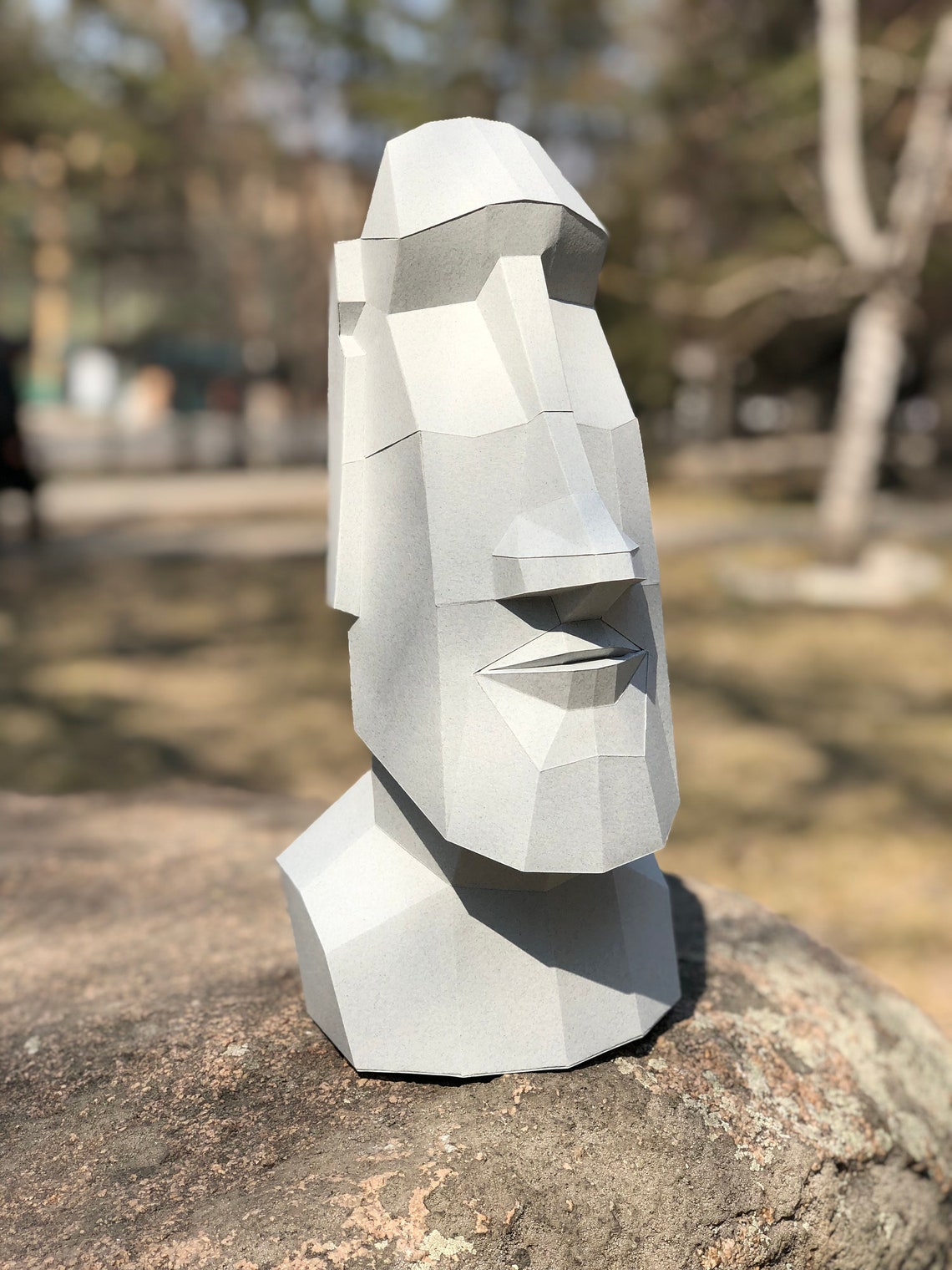 Papercraft 3D MOAI STONE STATUE Rapa Nui Easter Island - Etsy