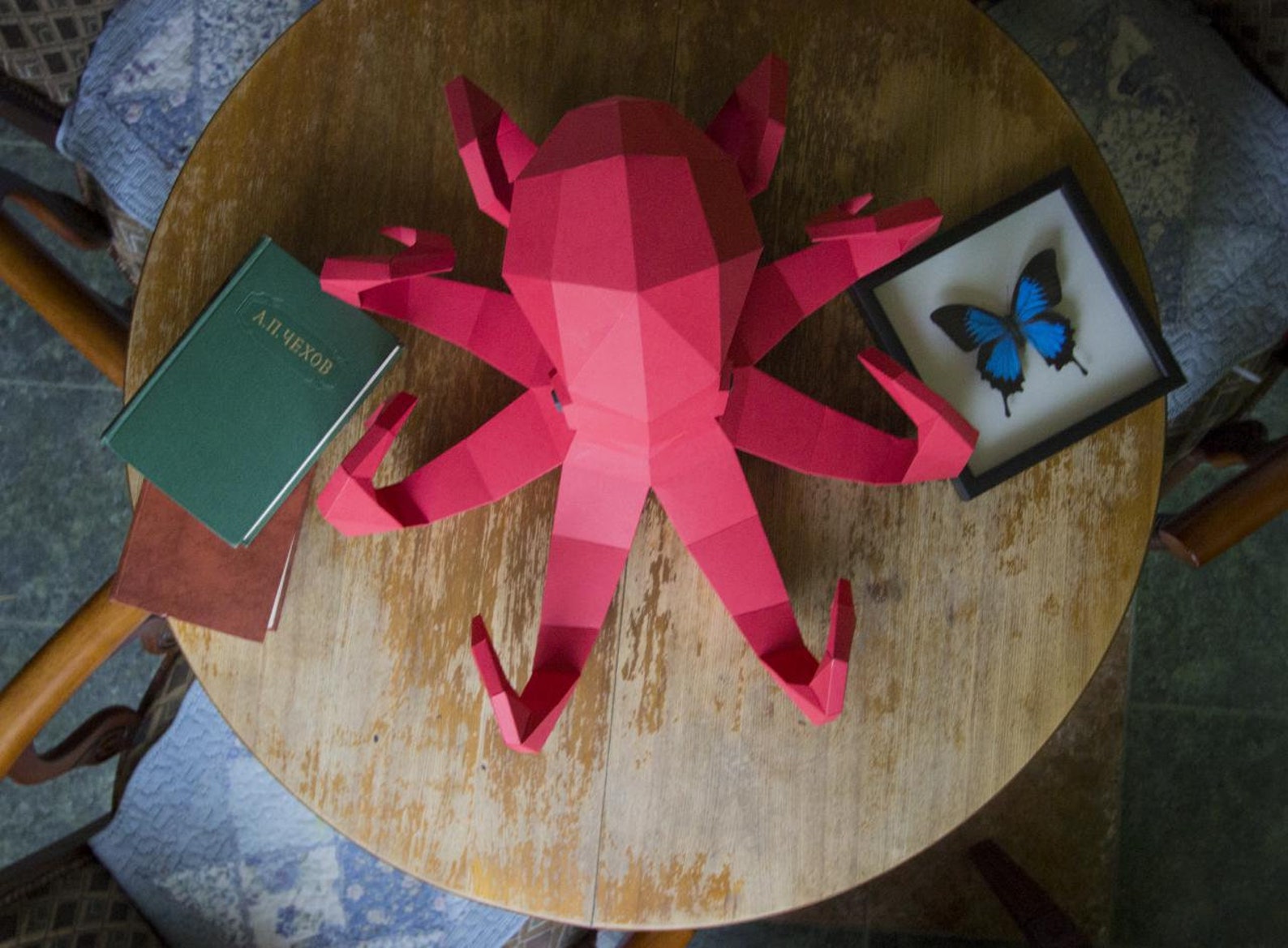 Papercraft OCTOPUS 3D Pepakura Sea Creatures Paperfreak Low - Etsy