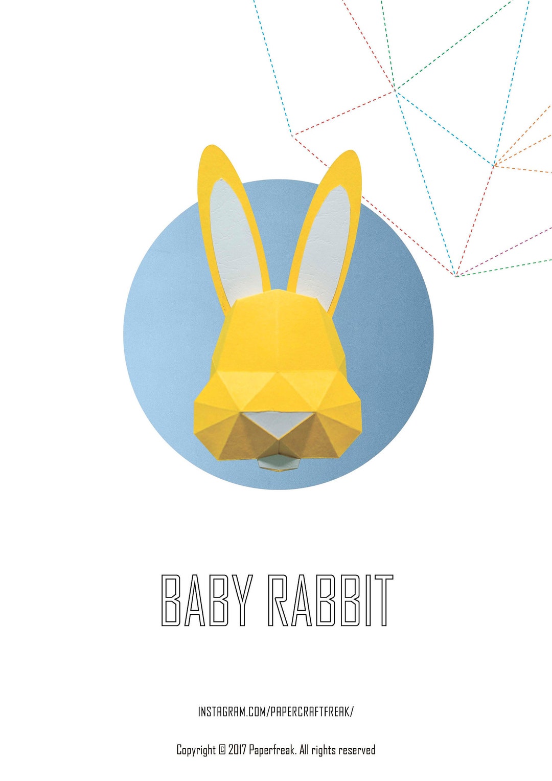 Papercraft 3d BABY RABBIT BUNNY Hare Pepakura Small Figure Kids ...