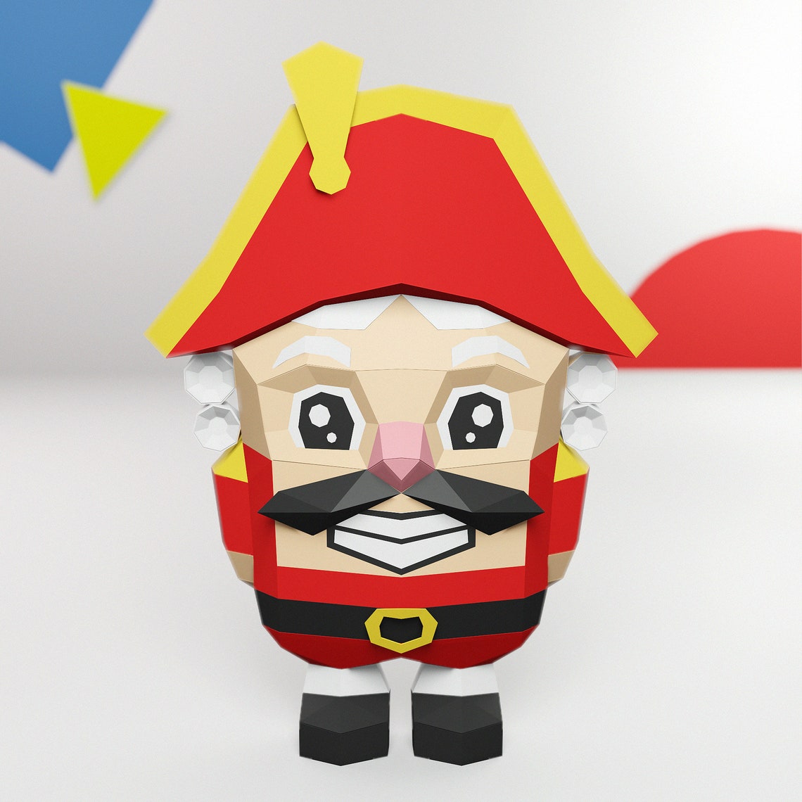 Papercraft 3D NUTCRACKER CHRISTMAS TOY Low Poly Paper - Etsy