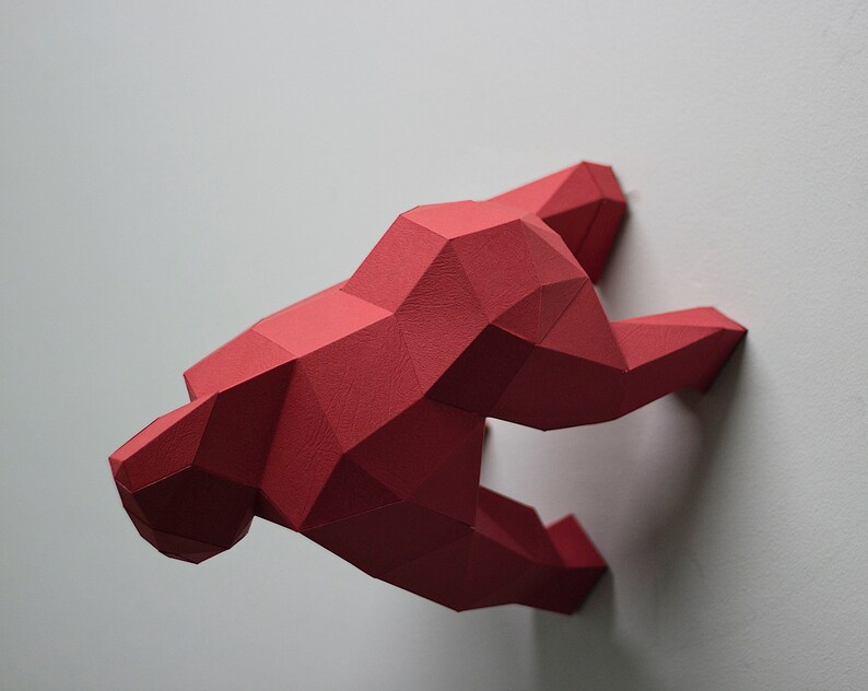 Papercraft 3D GORILLA MONKEY Low Poly Paper Sculpture DIY Gift - Etsy