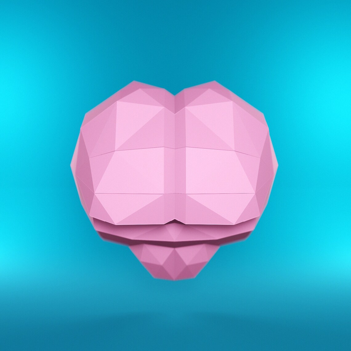 Papercraft 3D REAL ANATOMICAL BRAIN Pepakura Pdf Template Low - Etsy