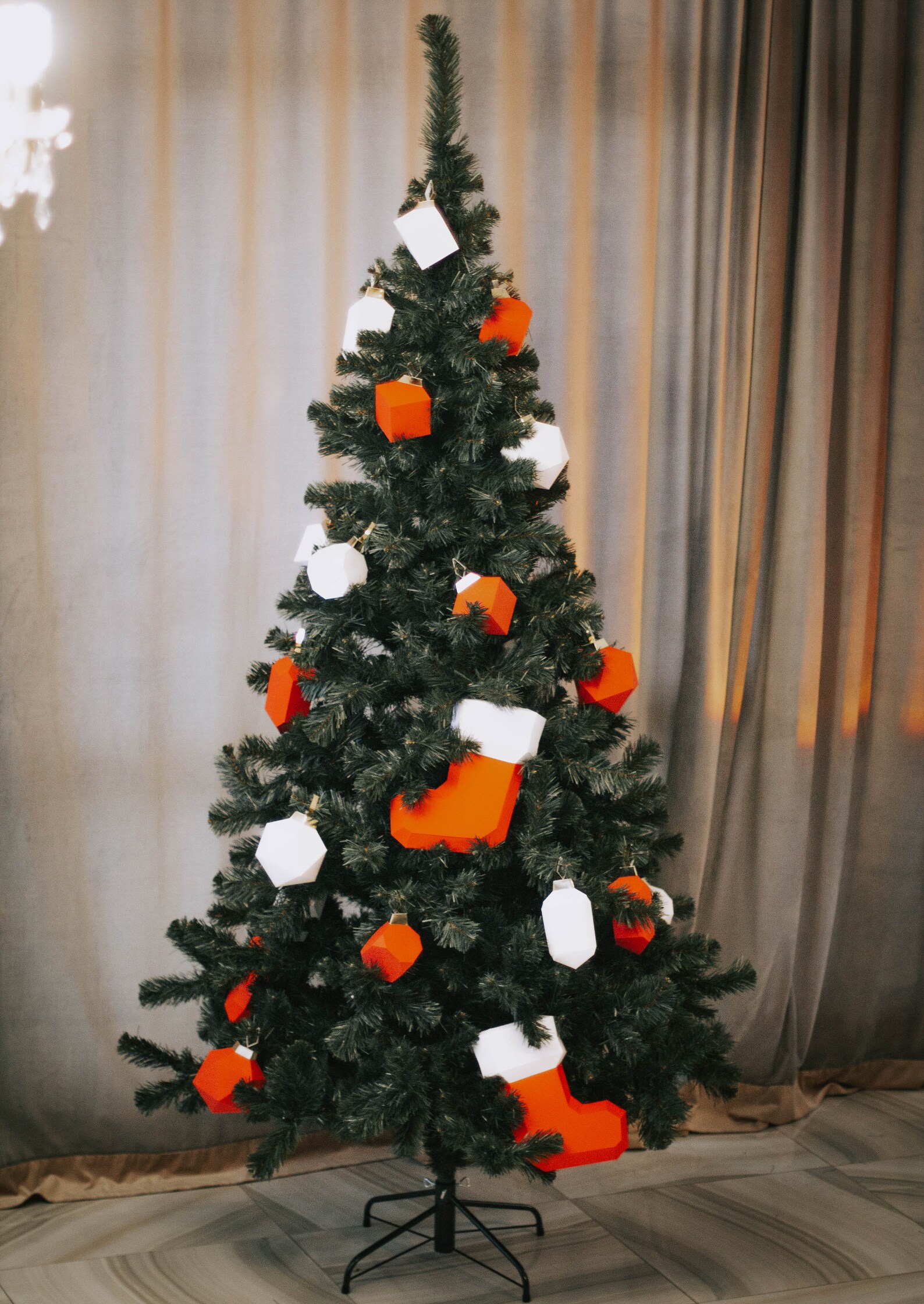 Papercraft 3D CHRISTMAS TREE TOYS New Year Party Decor - Etsy