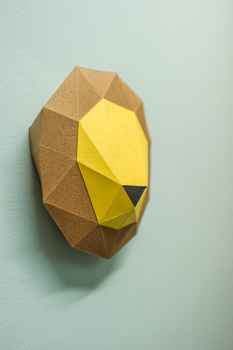 Papercraft 3d BABY LION Pepakura Small African Animal Figure - Etsy