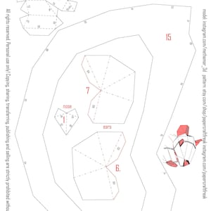 Papercraft 3d RAT MOUSE #3 Low Poly Paper Sculpture Diy Gift Decor Kids ...