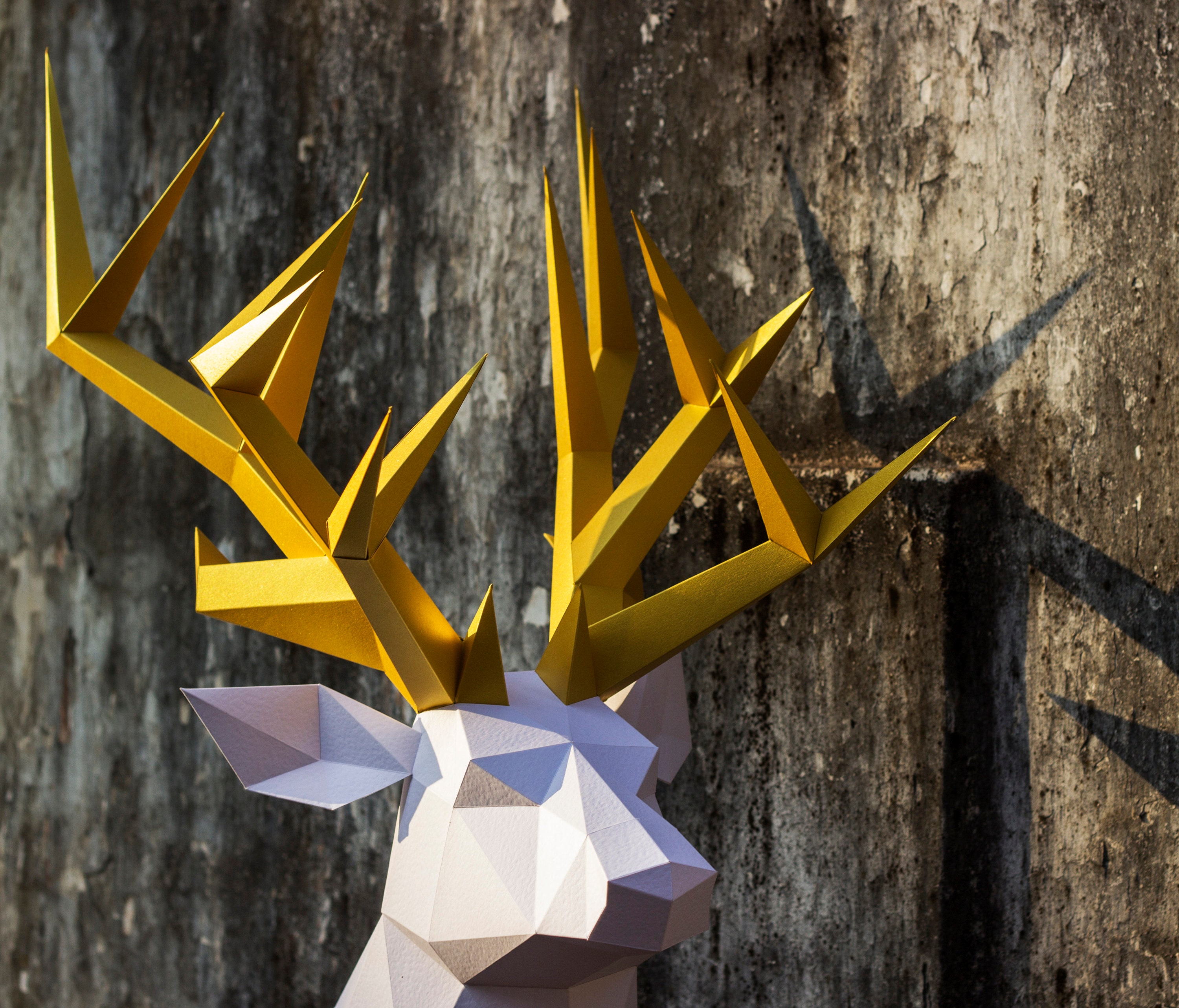 Papercraft 3D ROYAL DEER pepakura Pdf paperfreak template Low - Etsy España