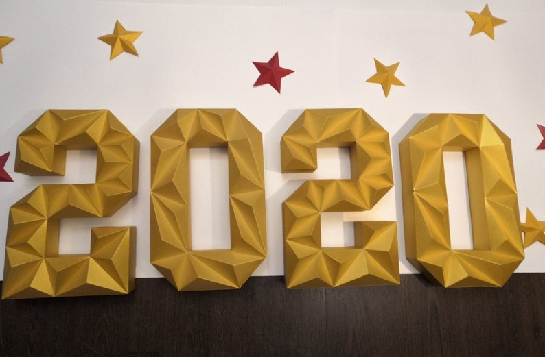 Papercraft 3D ZERO 0 Number Birthday Party Decor Pepakura Low - Etsy