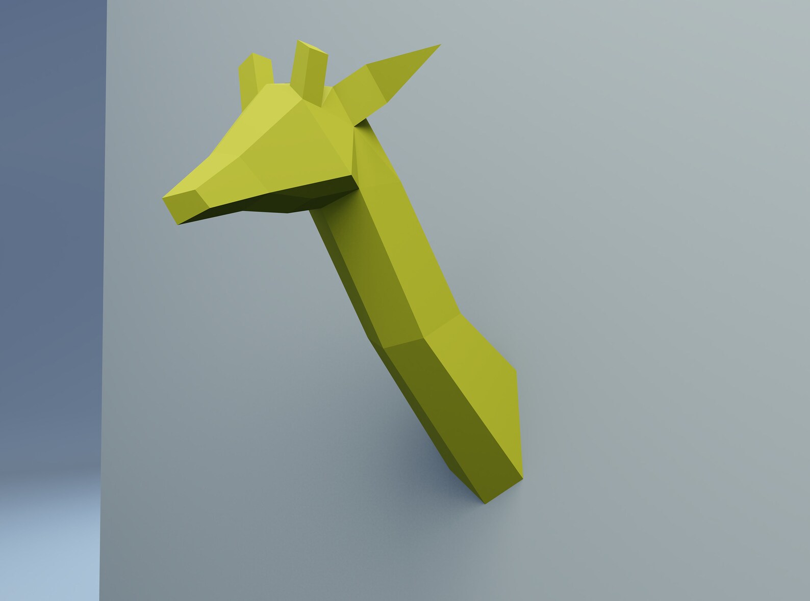 Papercraft 3d SMALL GIRAFFE HEAD Paper Sculpture Diy Gift Low - Etsy