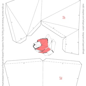 Papercraft 3D SIMPLE BEAR HEAD Pepakura Pdf Template Low Polygonal ...