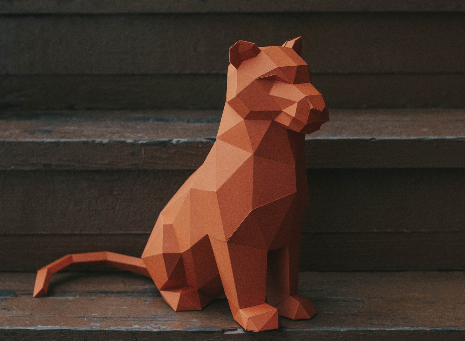 Papercraft 3D SMALL BABY LION Lioness or Tiger Pepakura | Etsy