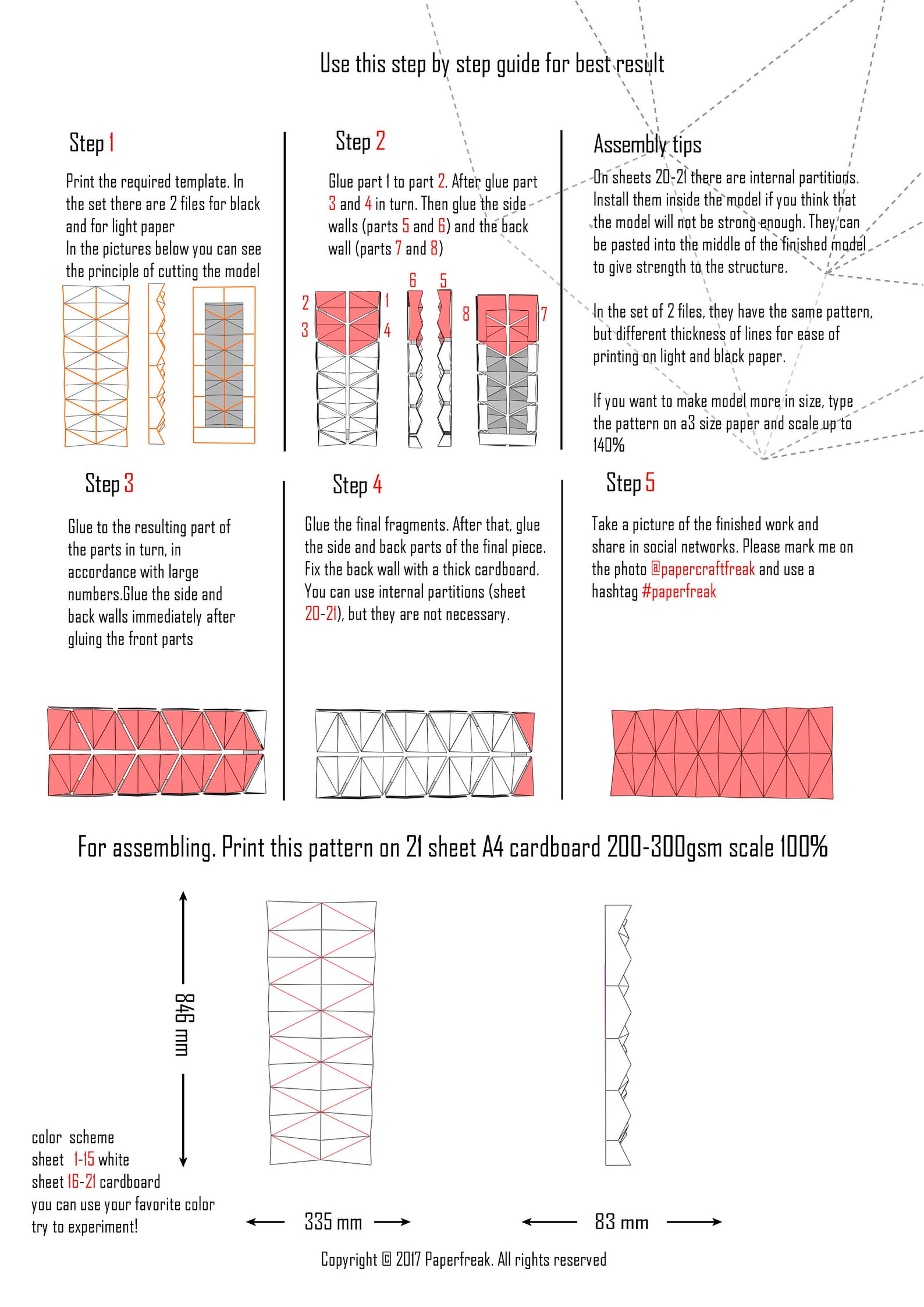 Papercraft 3D RHOMBUS INSTALLATION Acoustic Panel Pepakura PDF - Etsy