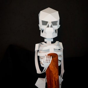 Papercraft 3D SKELETON SCULL and BONES Halloween Party Decor Pepakura ...