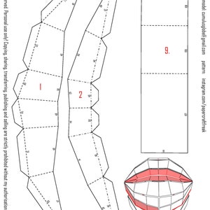 Papercraft 3D LIPS BOX MOUTH Present or Storage Boxes for Valentines ...