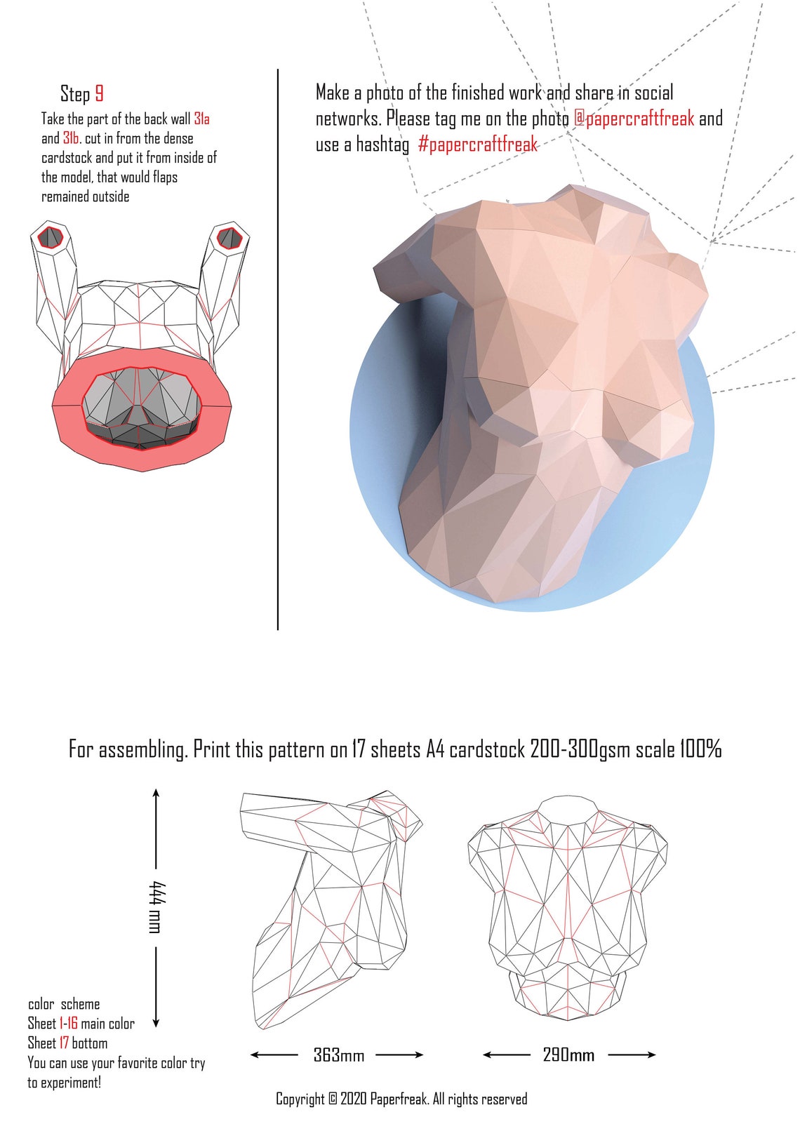 Papercraft 3D WOMAN TORSO Template Culpture Pepakura Paper - Etsy