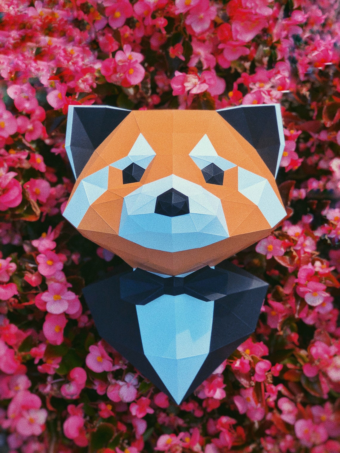 Papercraft 3D RED PANDA BEAR in Suit Pepakura Low Poly Paper - Etsy