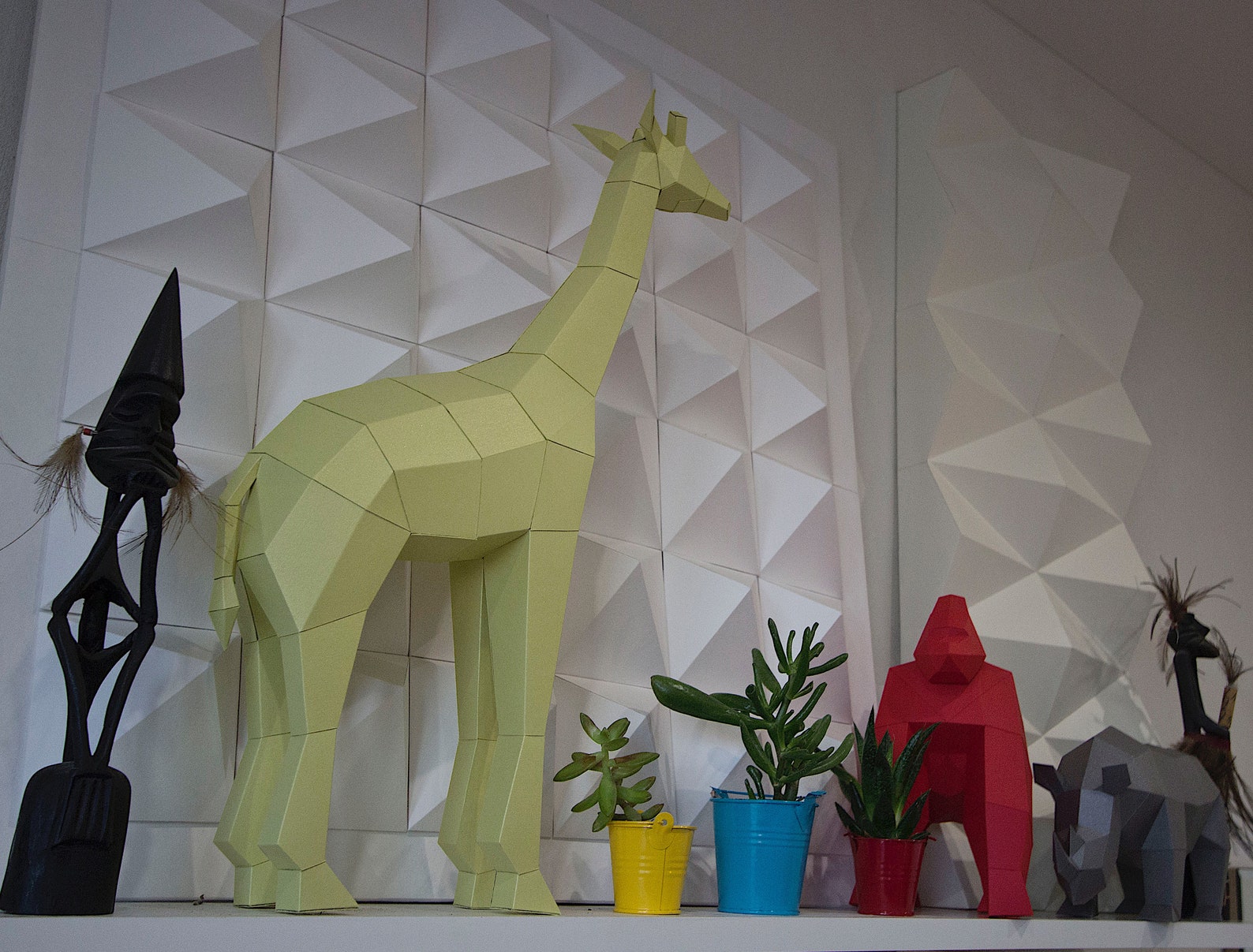 Papercraft 3D GIRAFFE SMALL Low Poly Paper Sculpture DIY Gift - Etsy