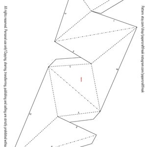 Papercraft 3D SEVEN 7 NUMBER Birthday Party Decor Pepakura Low Poly ...