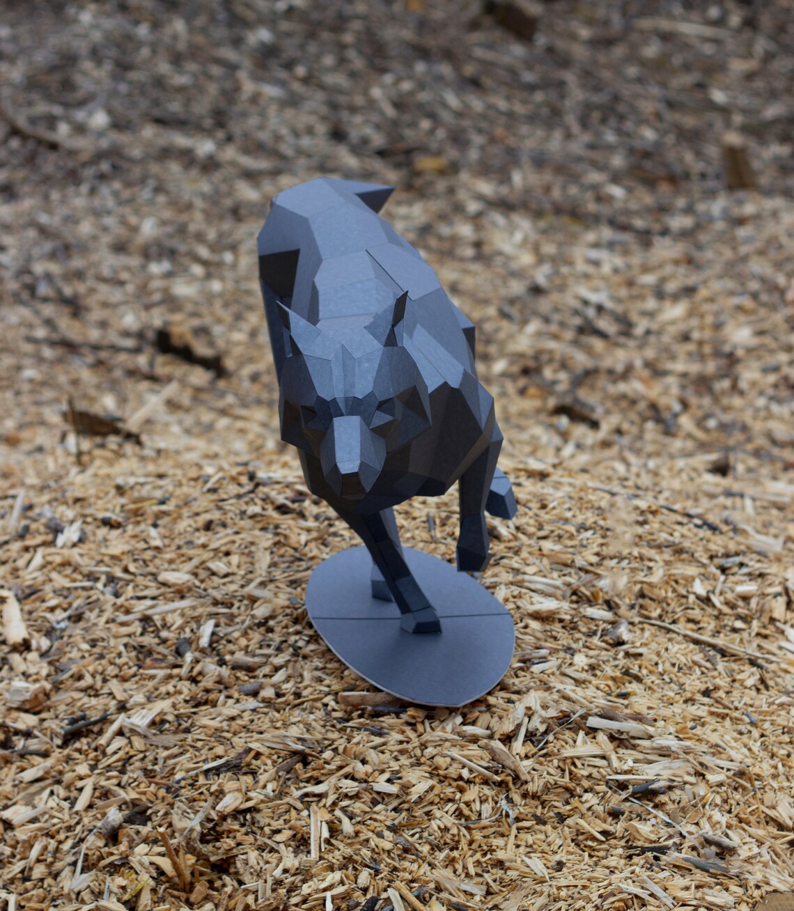 Papercraft 3D RUNNING WOLF FIGURE Pepakura Low Poly Paper - Etsy Canada