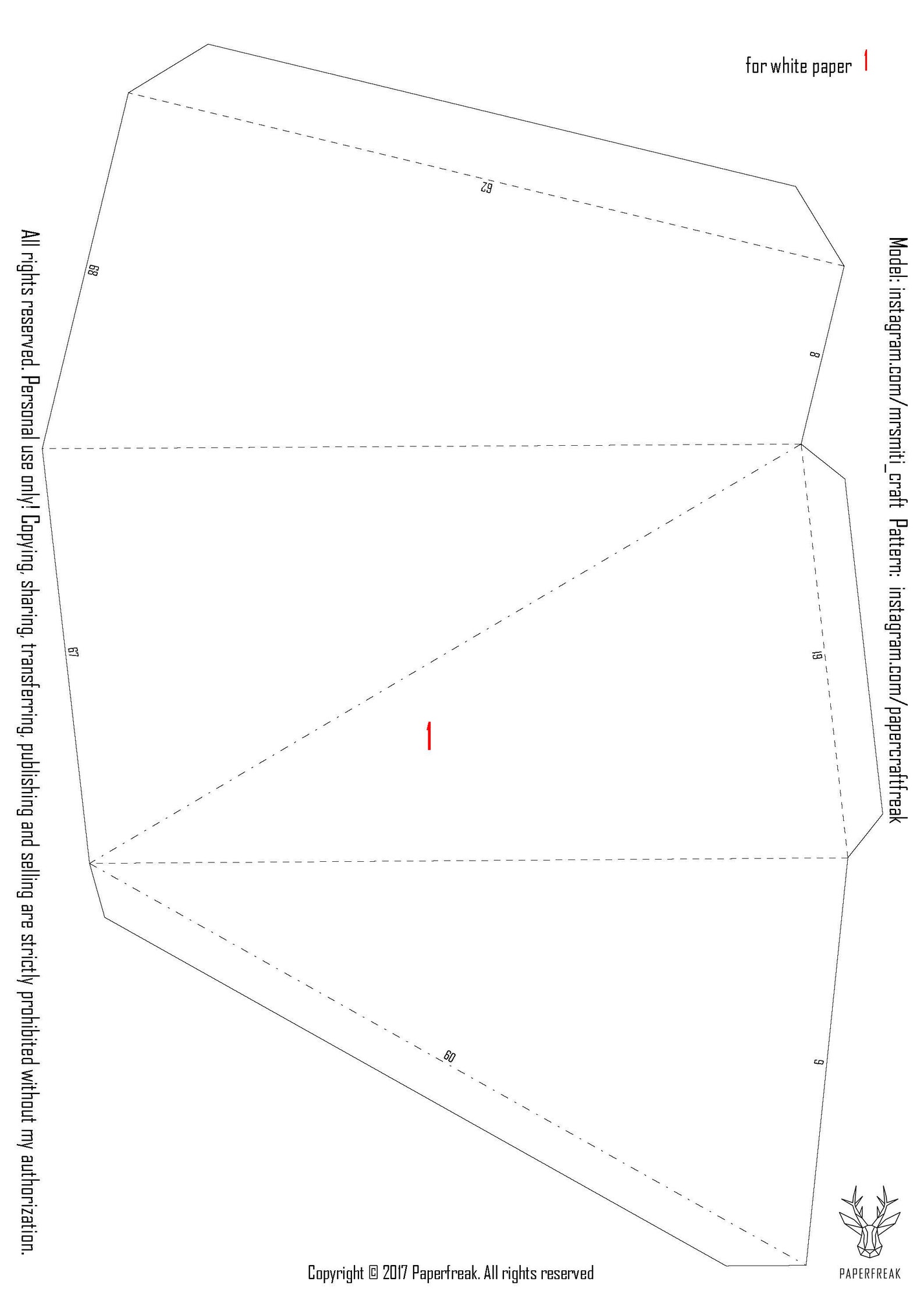 Papercraft 3D RHOMBUS INSTALLATION Acoustic Panel Pepakura PDF | Etsy ...