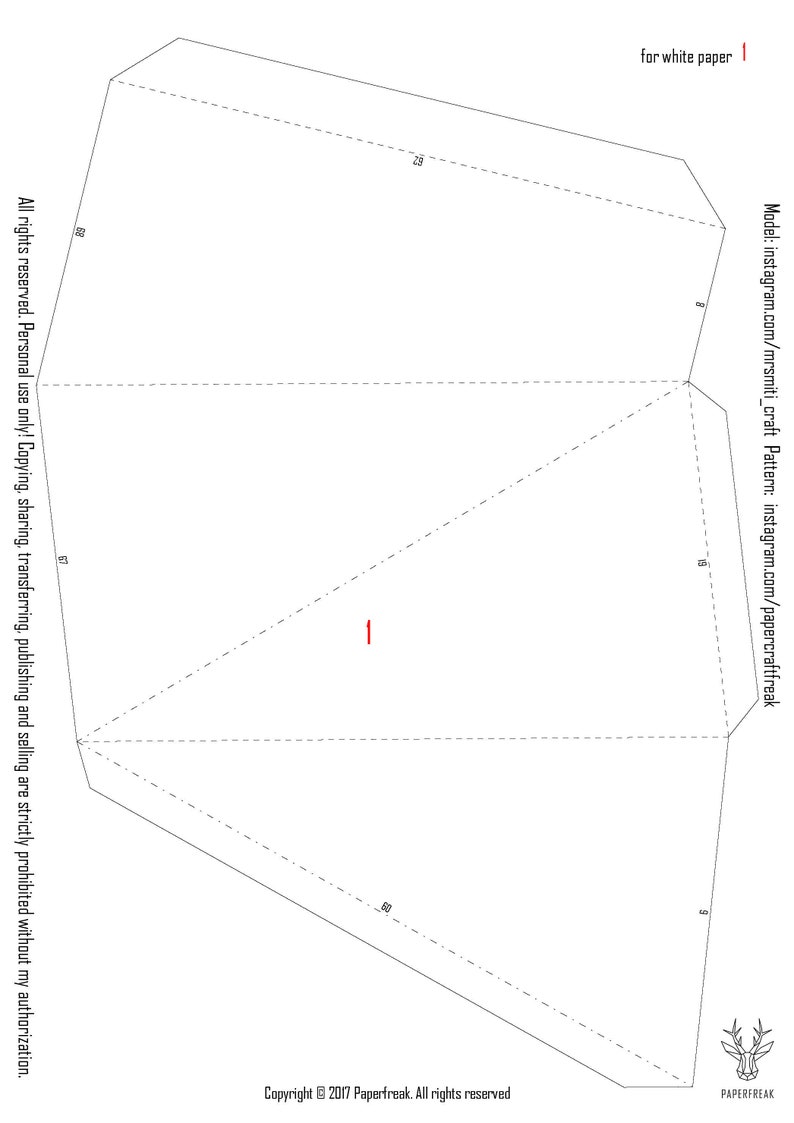 Papercraft 3D RHOMBUS INSTALLATION Acoustic Panel Pepakura PDF | Etsy ...