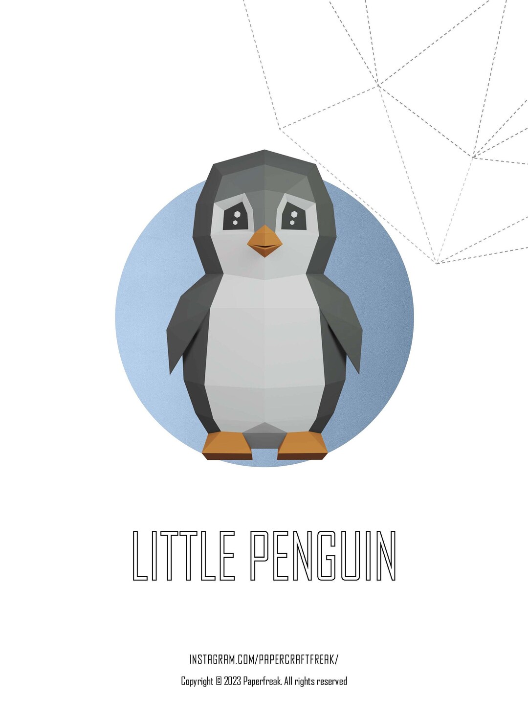 Papercraft 3D TOY PENGUIN Low Poly Paper Sculpture Cute Gift Decor ...