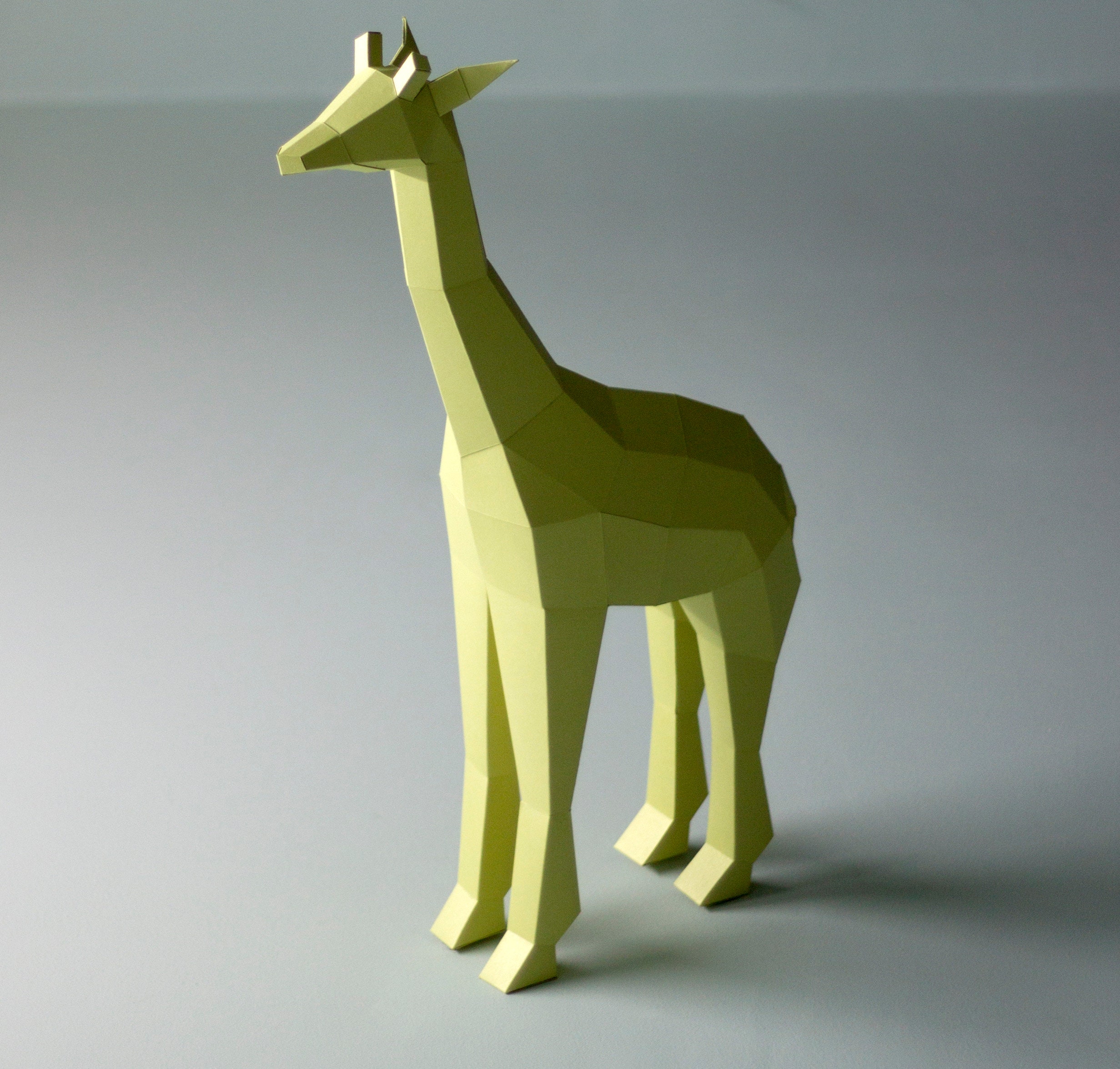 Papercraft 3D GIRAFFE SMALL Low Poly Paper Sculpture DIY Gift - Etsy