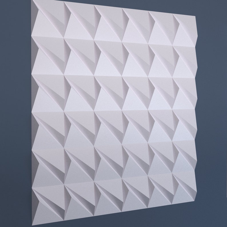 Papercraft 3D INSTALLATION TRIANGLES 2 Version Templates | Etsy