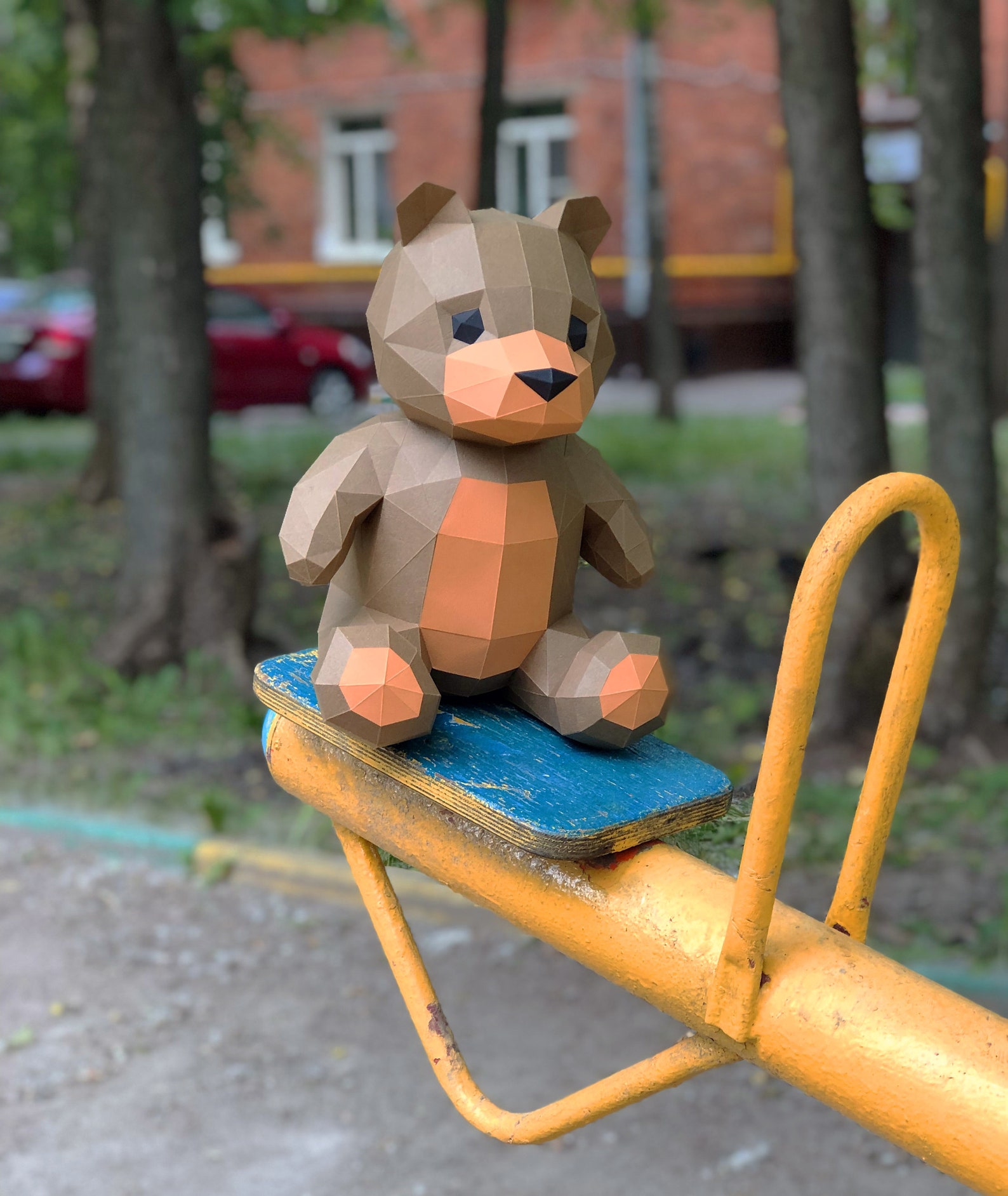 Papercraft 3D TOY BEAR V2 Low Poly Paper Sculpture Diy Gift - Etsy