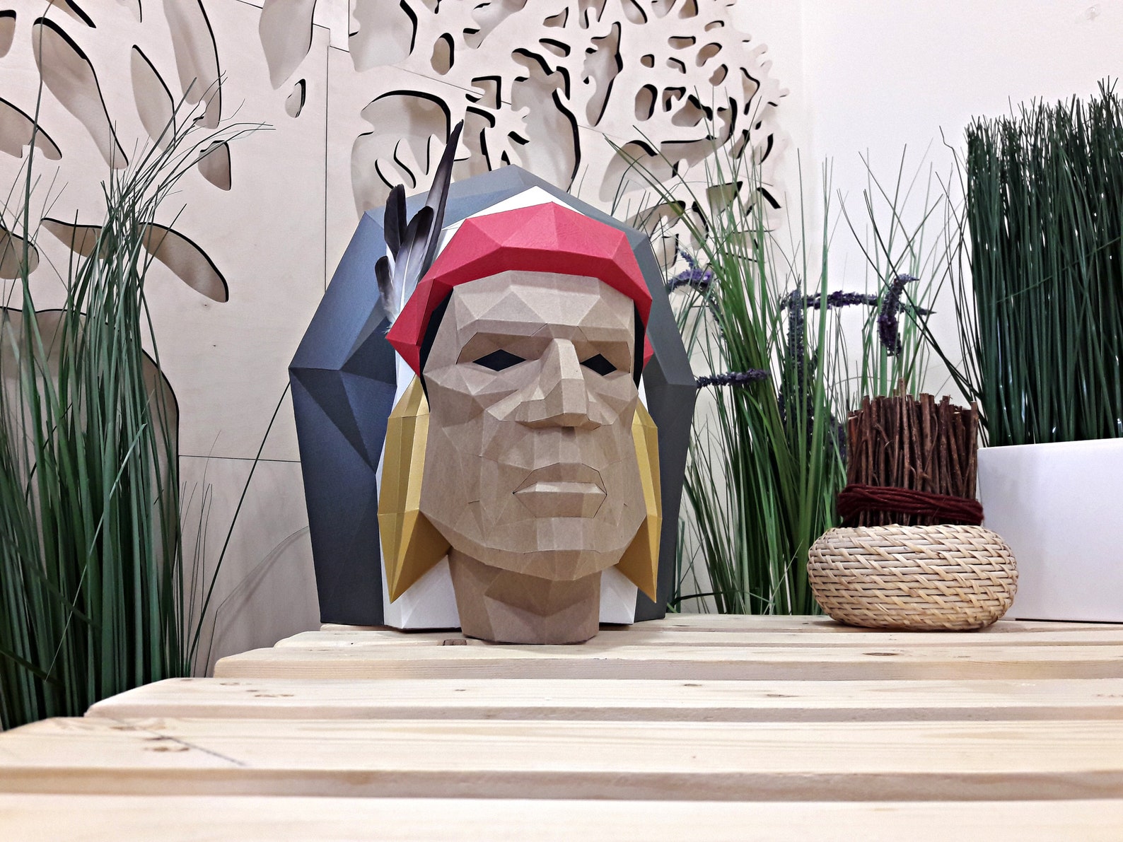 Papercraft 3D NATIVE AMERICAN INDIAN Comanche Apache Navajo - Etsy