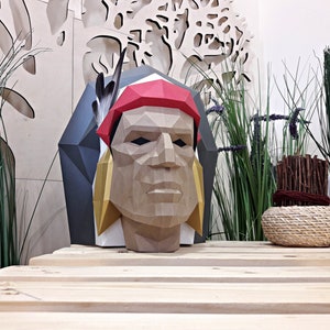 Papercraft 3D NATIVE AMERICAN INDIAN Comanche Apache Navajo Mahican ...