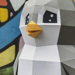 Papercraft 3D TOY PENGUIN Low Poly Paper Sculpture Cute Gift Decor ...