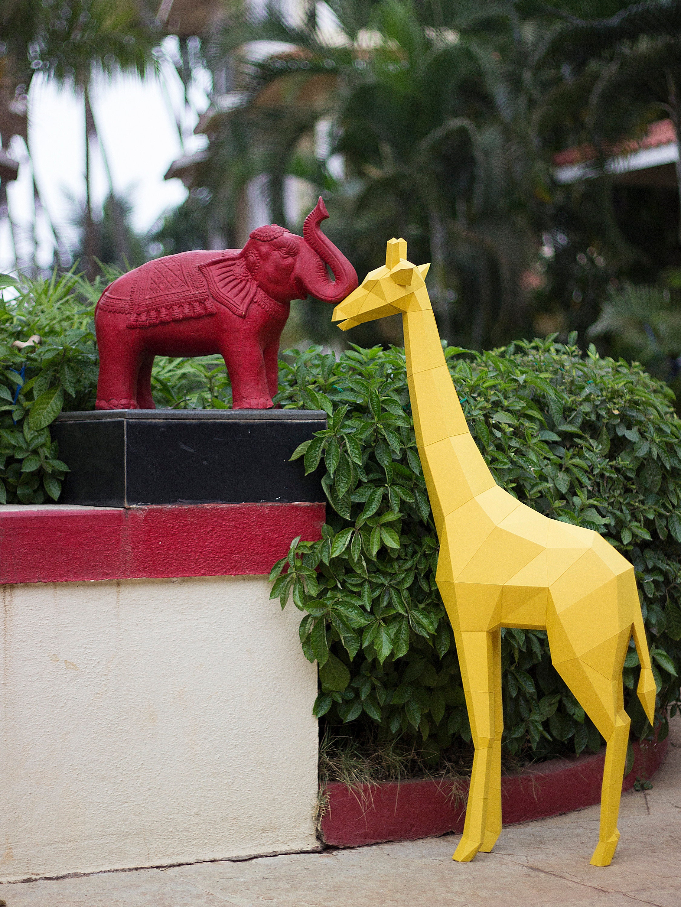 Papercraft 3D GIRAFFE FIGURE Pepakura Low Poly Paper Sculpture - Etsy UK