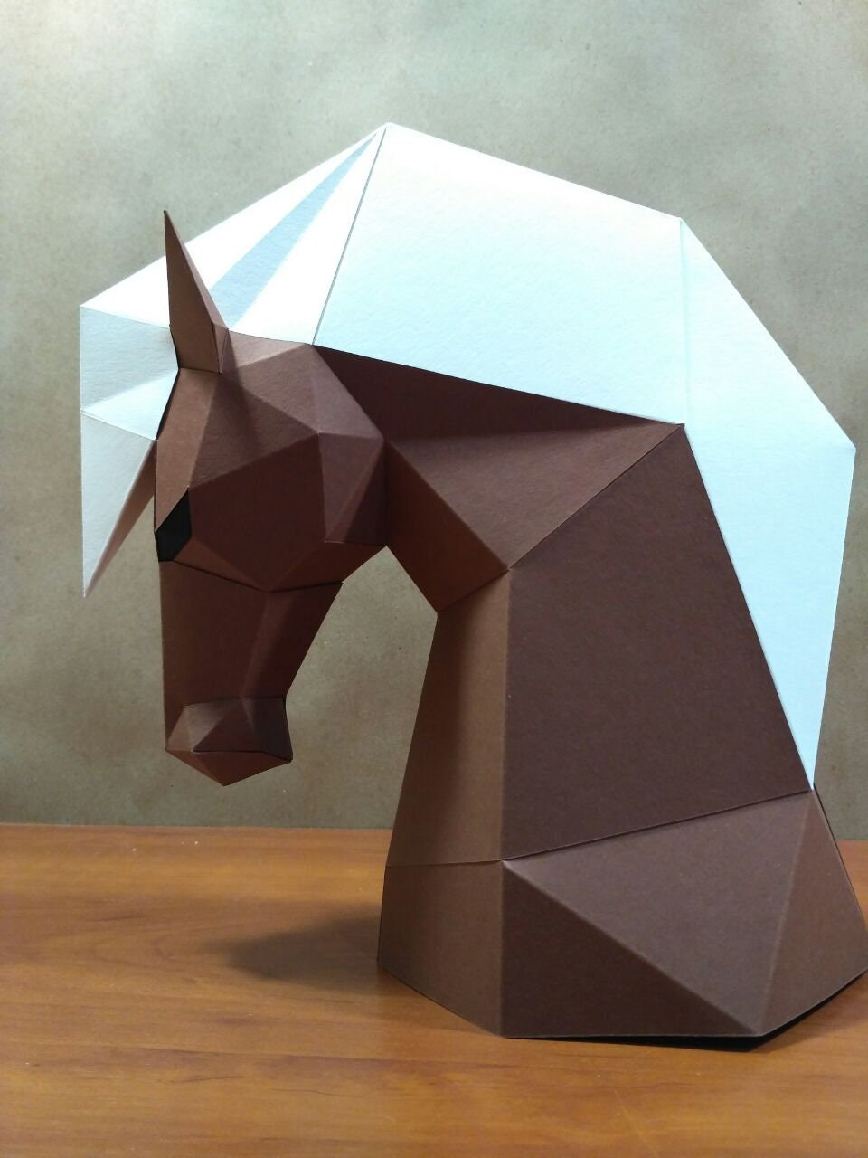 Papercraft 3D Rearing HORSE Low Poly Paper Sculpture DIY Gift | Etsy Canada