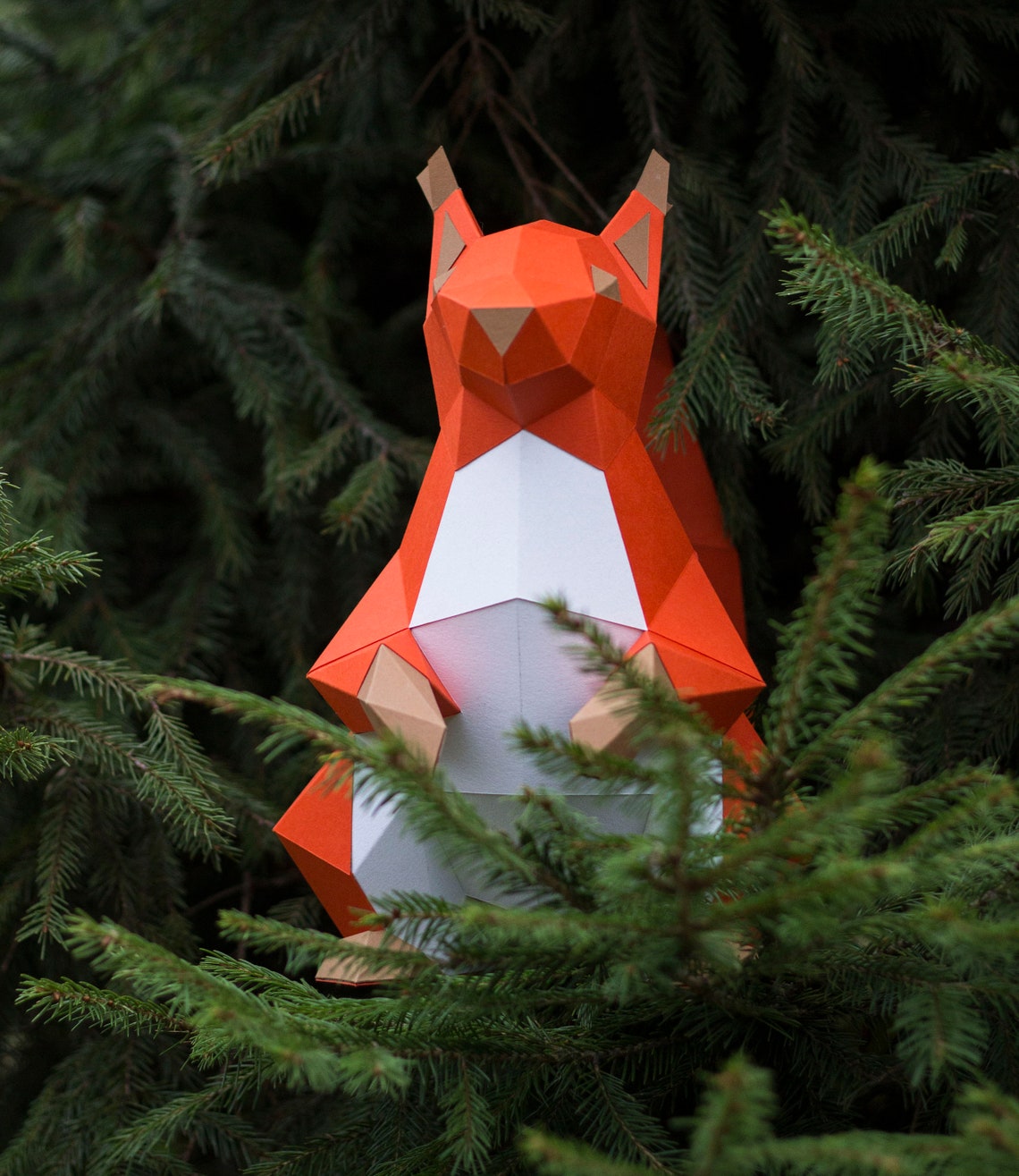 Papercraft 3d SQUIRREL Paper Wild Animal Sculpture Pepakura - Etsy