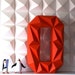 Papercraft 3D ZERO 0 Number Birthday Party Decor Pepakura Low Poly ...