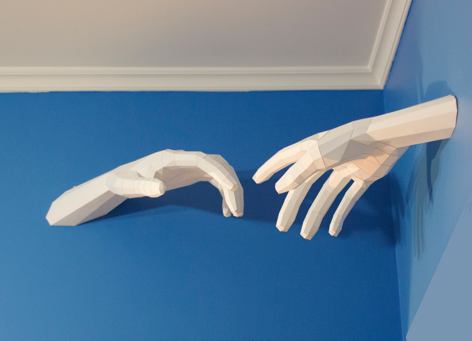 Papercraft 3D the CREATION of ADAM HANDS Pepakura Paper - Etsy
