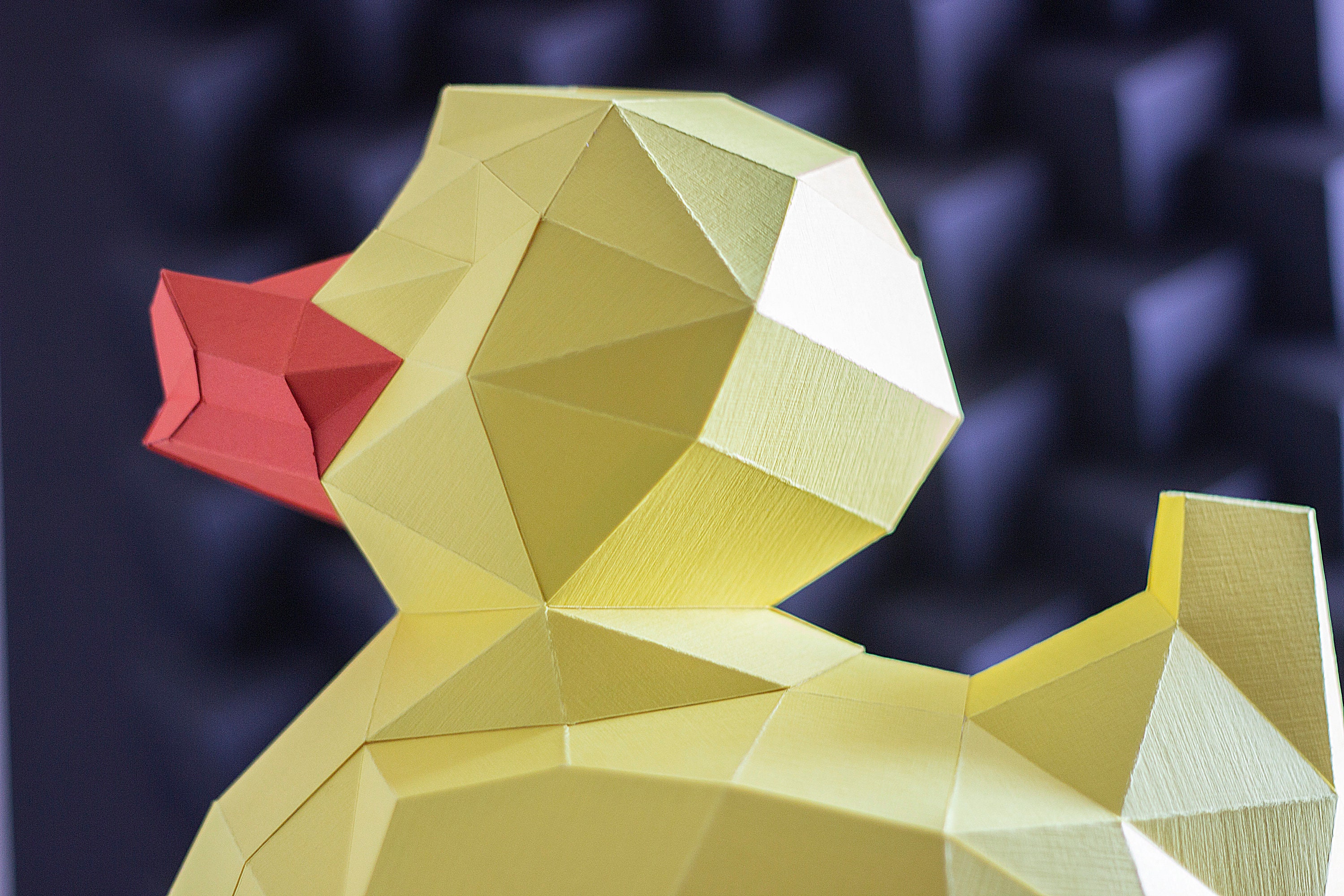Papercraft 3D DUCK TOY Low Poly Paper Sculpture DIY Gift Decor - Etsy