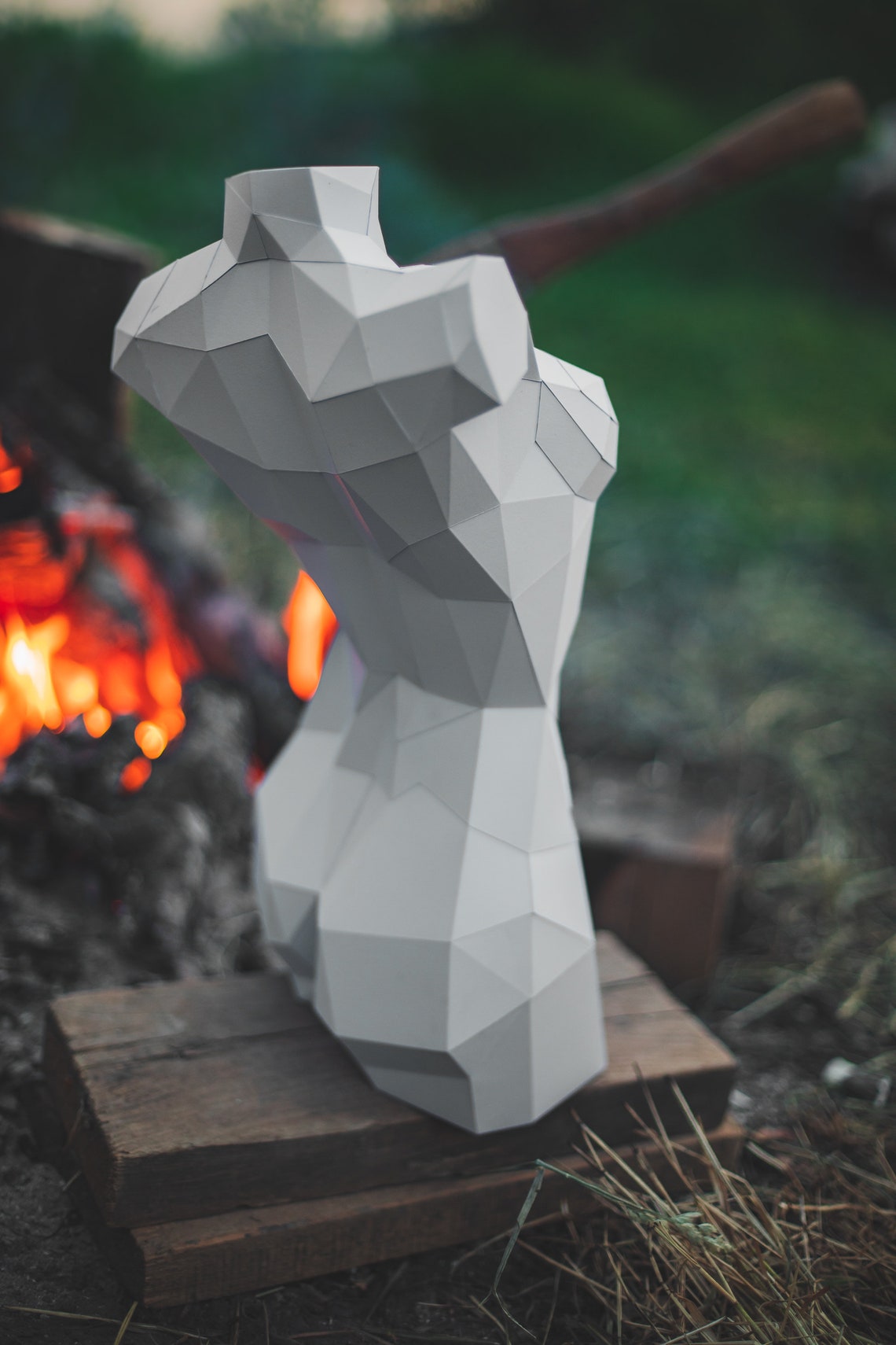 Papercraft 3D WOMAN BODY Template Culpture Pepakura Paper Girl | Etsy