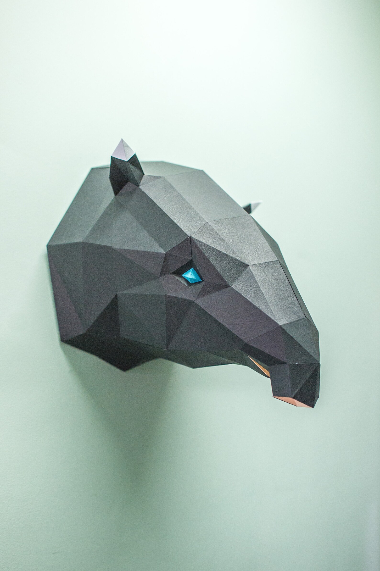 Papercraft 3D MALAYAN TAPIR Head Pepakura Pdf Template - Etsy