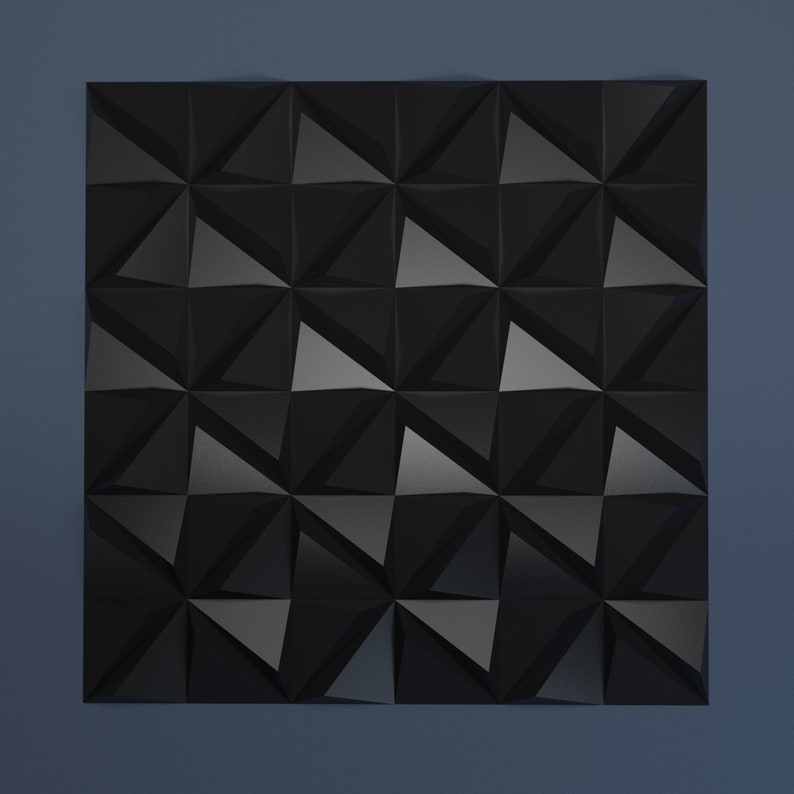 Papercraft 3D INSTALLATION TRIANGLES 2 Version Templates - Etsy