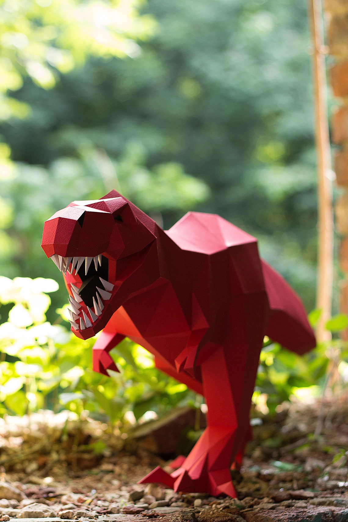Papercraft Dinosaur T-REX TYRANNOSAURUS 3D Low Poly Paper - Etsy