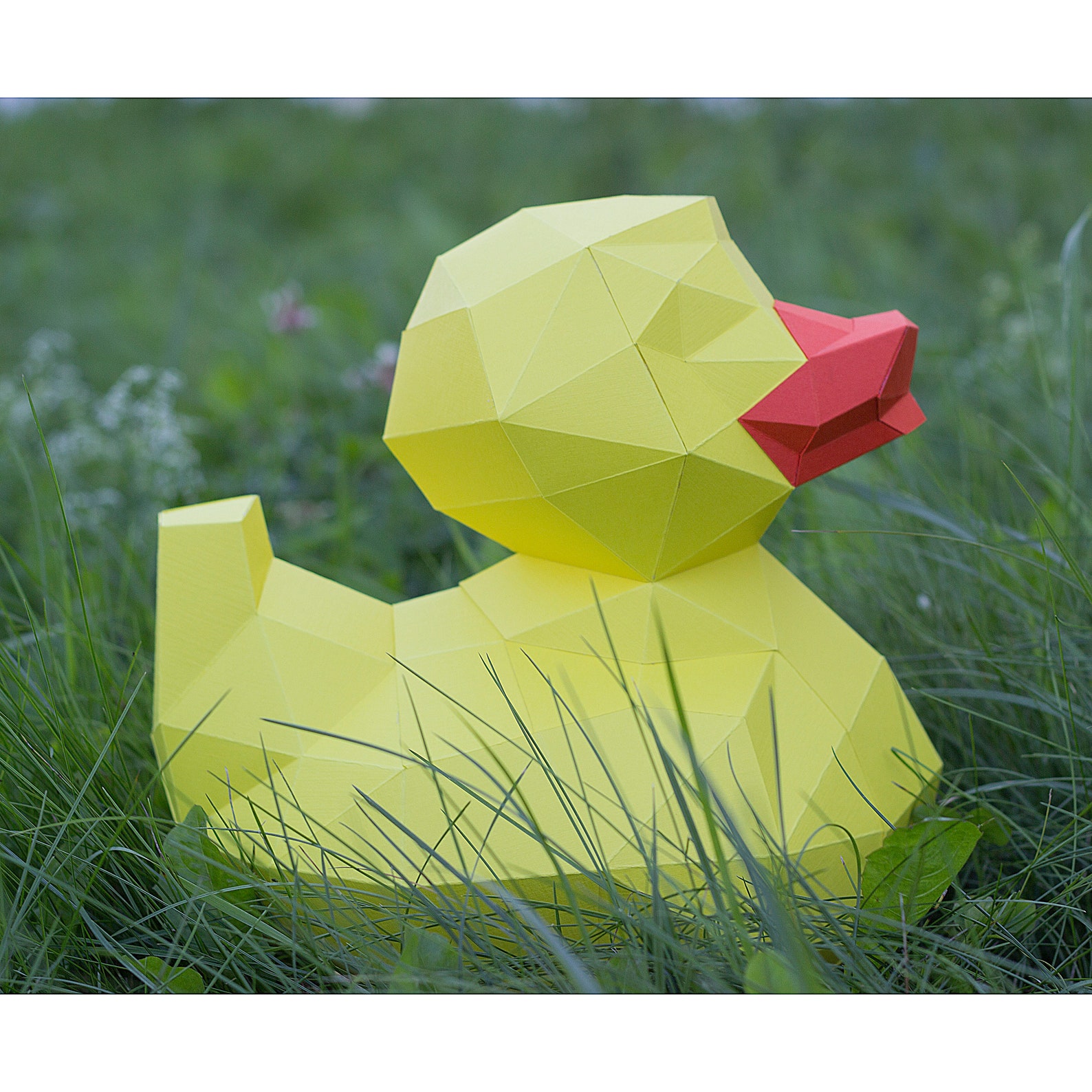 Papercraft 3D DUCK TOY Low Poly Paper Sculpture DIY Gift Decor | Etsy