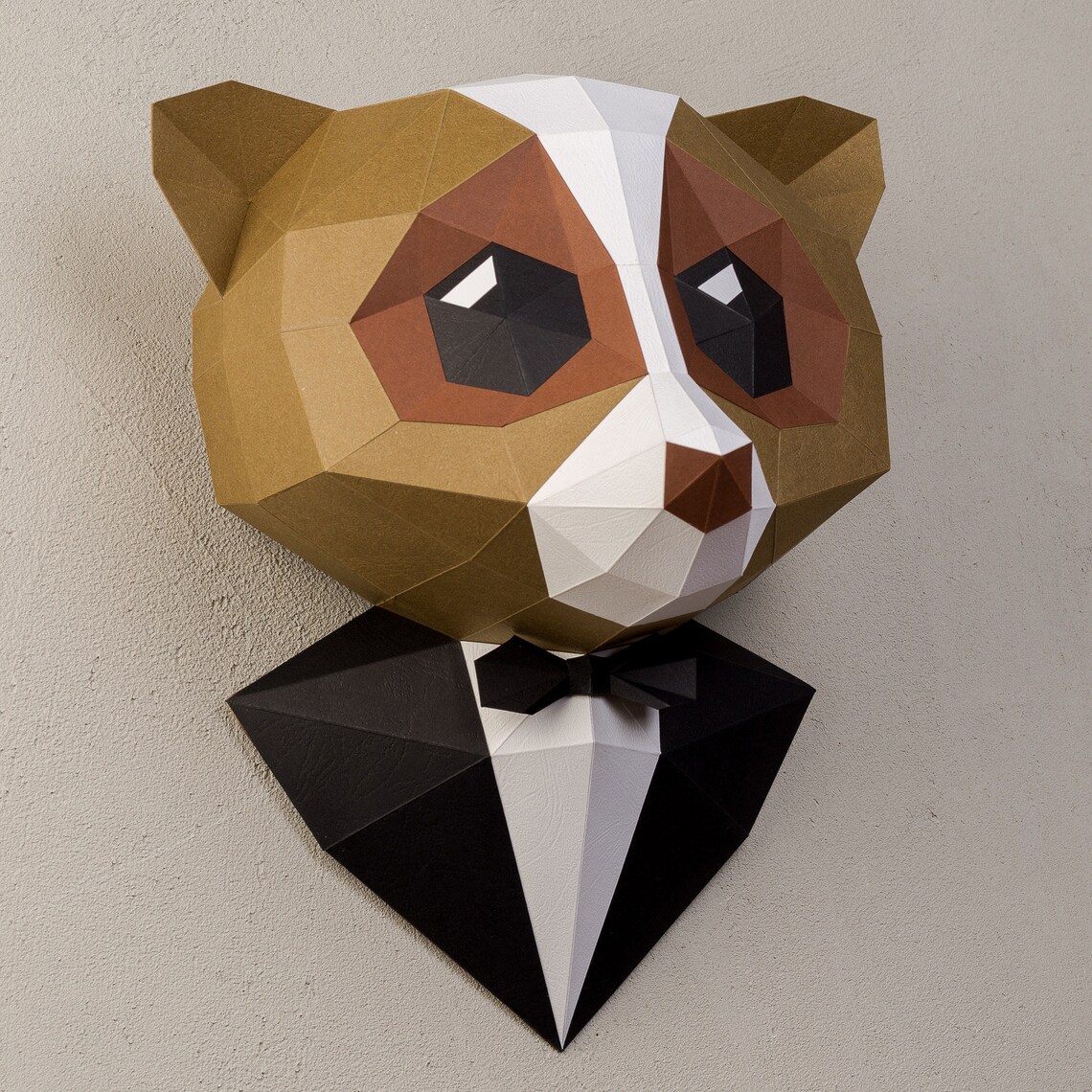 Papercraft 3D LORIS MONKEY in SUIT Pepakura Low Poly Paper - Etsy