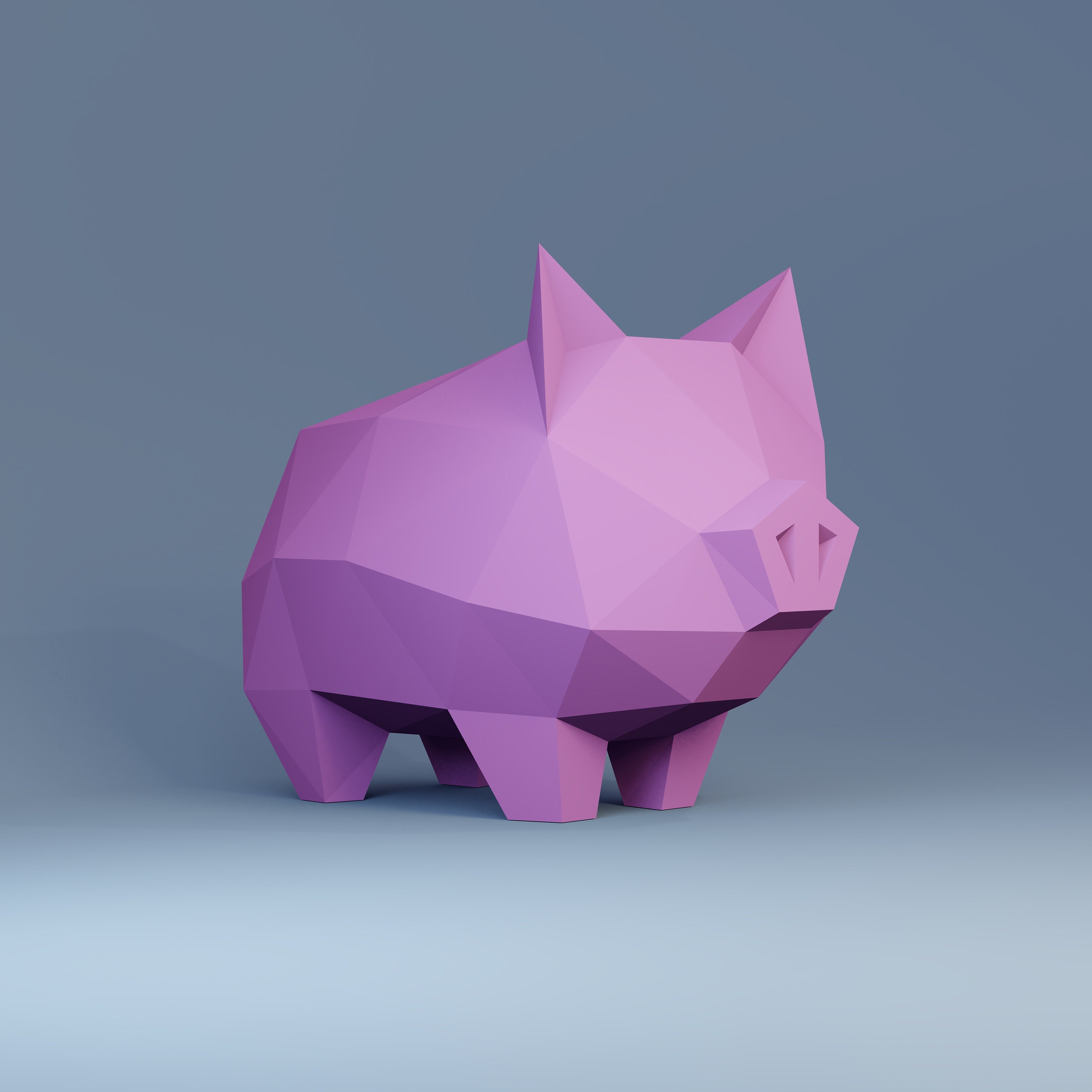 Papercraft 3D SMALL PIG Sculpture Piggy Bank Money Box - Etsy Canada