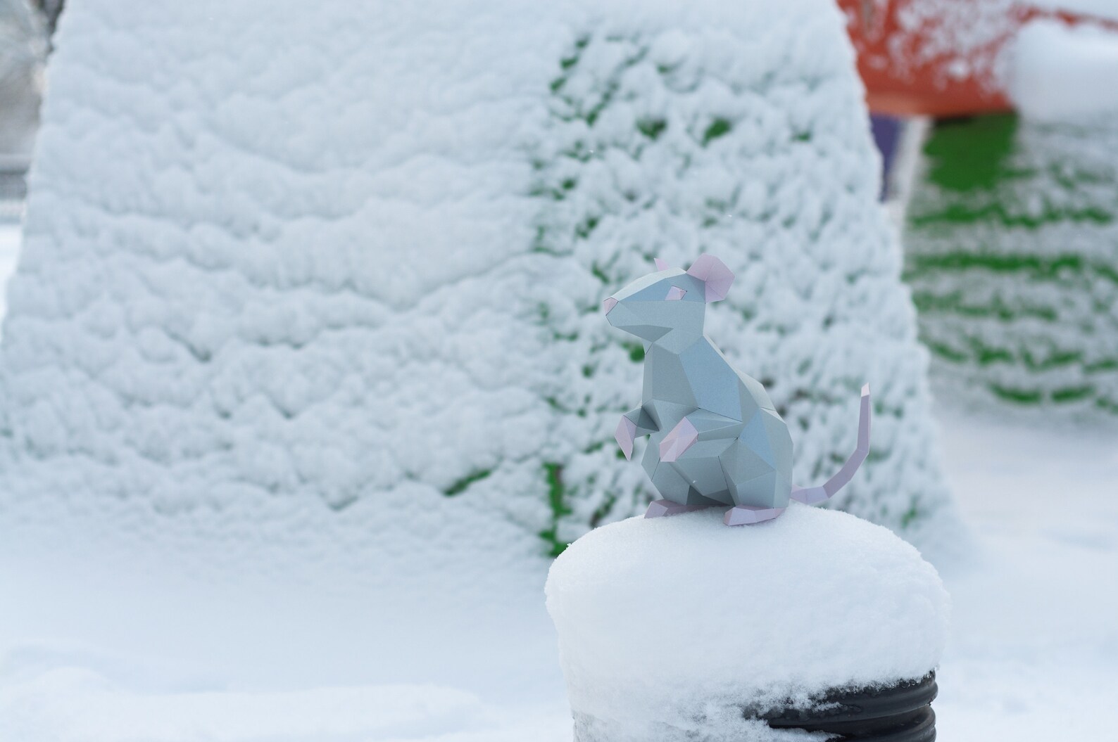 Papercraft 3d RAT MOUSE 1 Low Poly Paper Sculpture Diy Gift | Etsy