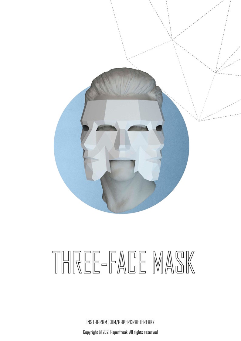 Papercraft 3D TREE FACE MASK Halloween Pepakura Venetian - Etsy